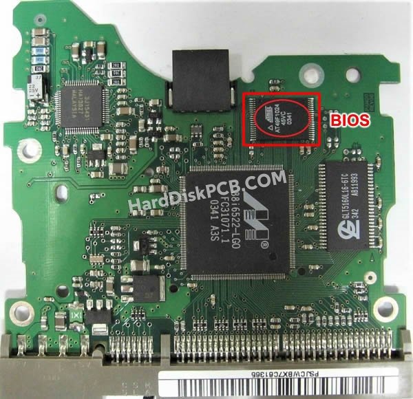 Substitua o chip do BIOS em BF41-00068A placa eletrónica HD Samsung ...