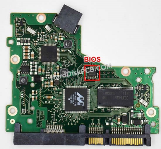 Substitua o chip do BIOS em BF41-00370A placa eletrónica HD Samsung ...